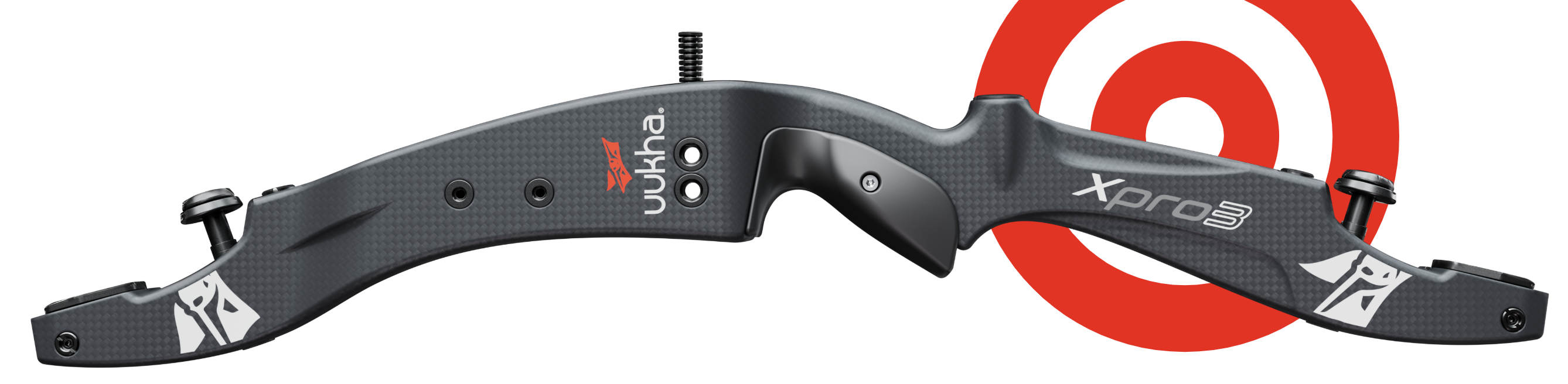 New limb alignment pockets for the 100% carbon fiber Uukha Xpro3 riser